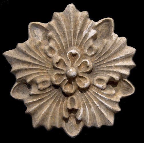 Rosette Rosetta Symbol Stone plaque Tile sculpture