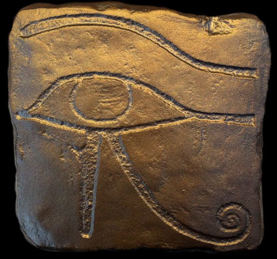 Eye of Amon Ra Ancient Egyptian sculpture plaque