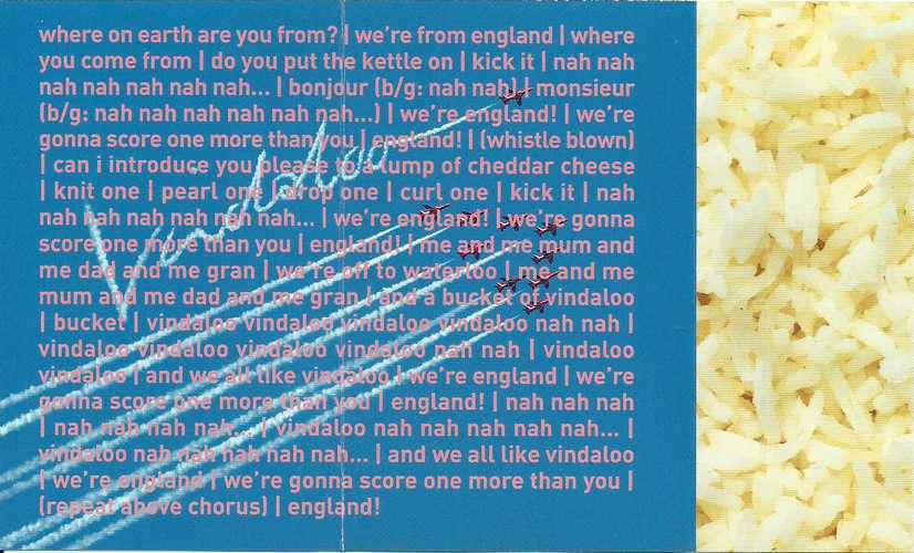 Fat Les: Vindaloo (Cassette Single)