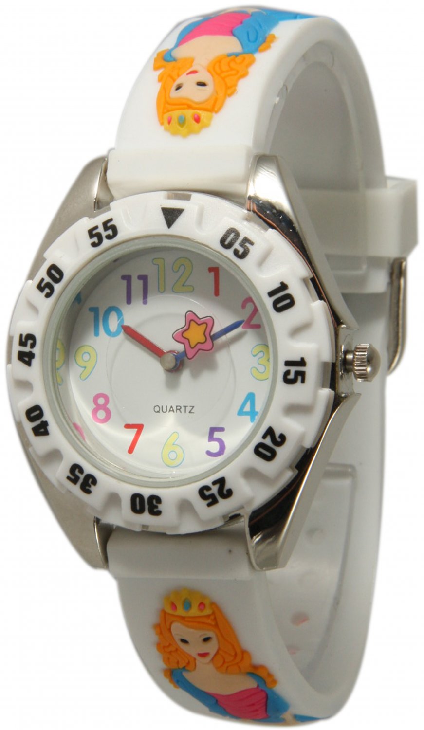 Little Girls Kids' Princess Watch! Princess girl print! White! Ages 3-12!