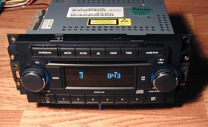 DODGE RAM CHRYSLER 300 RADIO CD PLAYER IPOD AUX / MP3 INPUT 3.5mm PT ...