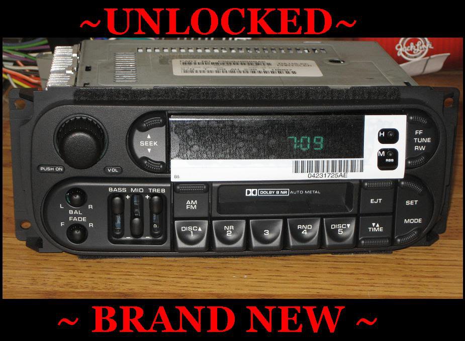 NEW 2002-2005 DODGE RAM 1500 NEON CARAVAN INFINITY CASSETTE CD-CTRL ...