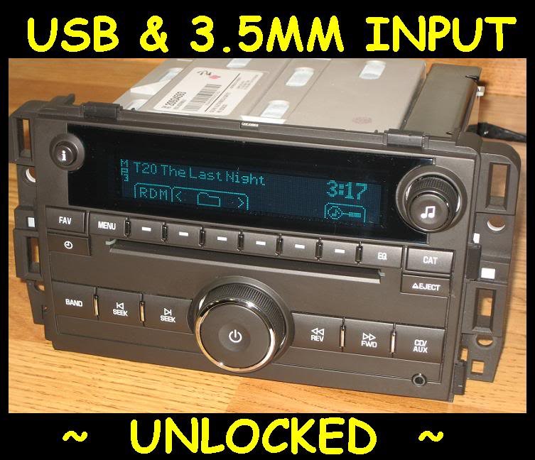 UNLOCKED 2010-2013 Chevy SILVERADO GMC SIERRA CD Radio Ipod USB input ...