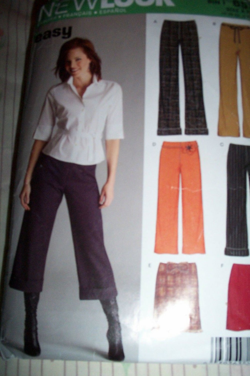 NEW LOOK MISSES SKIRT PANTS SEWING PATTERN 6510 10-22 FROM 2005