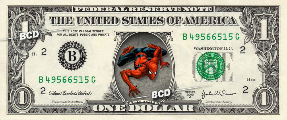 SPIDERMAN on REAL Dollar Bill Marvel Cash Money Collectible Memorabilia ...