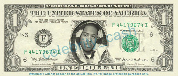 LIL JOJO Rapper On Real Dollar Bill Cash Money Bank Note Currency Dinero