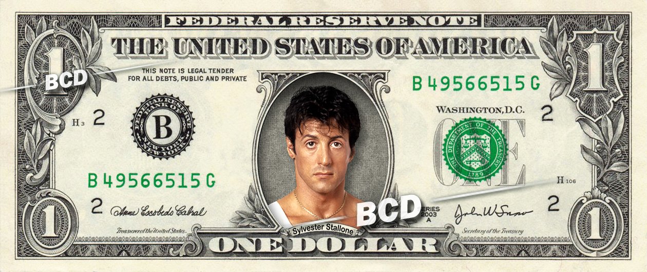 SYLVESTER STALLONE on REAL Dollar Bill Rocky Rambo Collectible ...