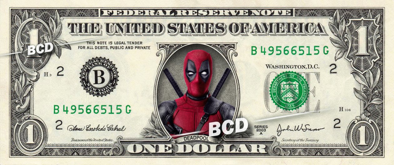 Deadpool REAL Dollar Bill Marvel Disney Collectible Celebrity Cash ...