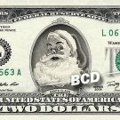 SANTA CLAUS on REAL Dollar Bill - Collectible Celebrity Cash Money Art ...