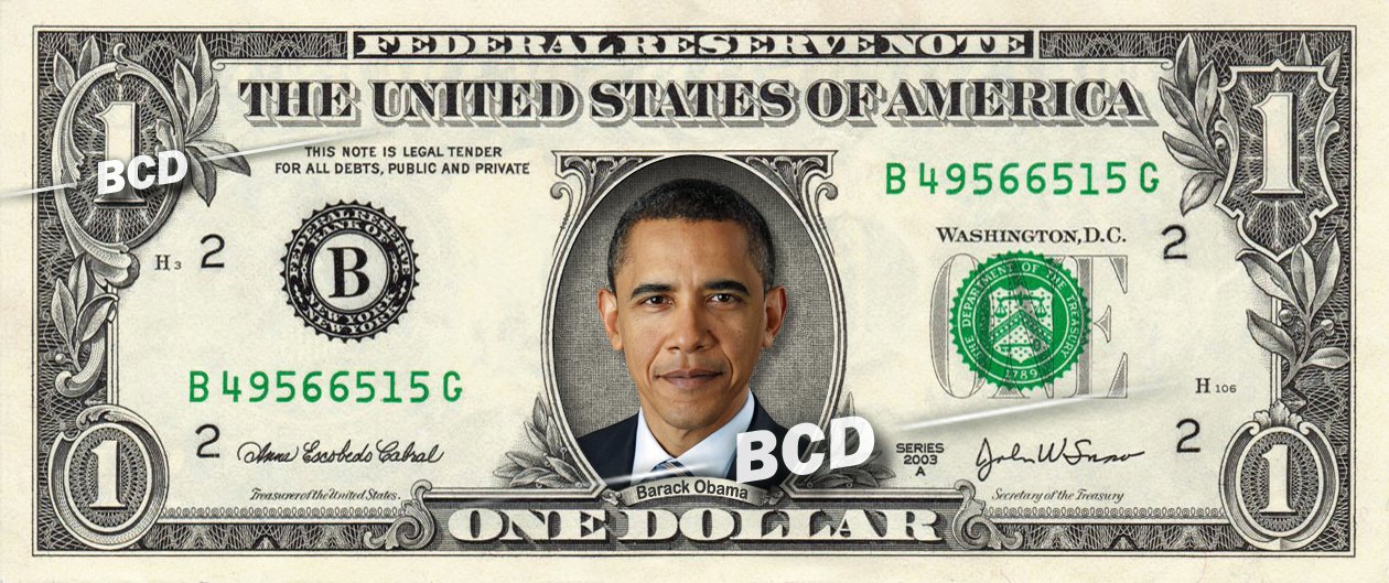 BARACK OBAMA on REAL Dollar Bill Cash Money Bank Note Currency Dinero ...