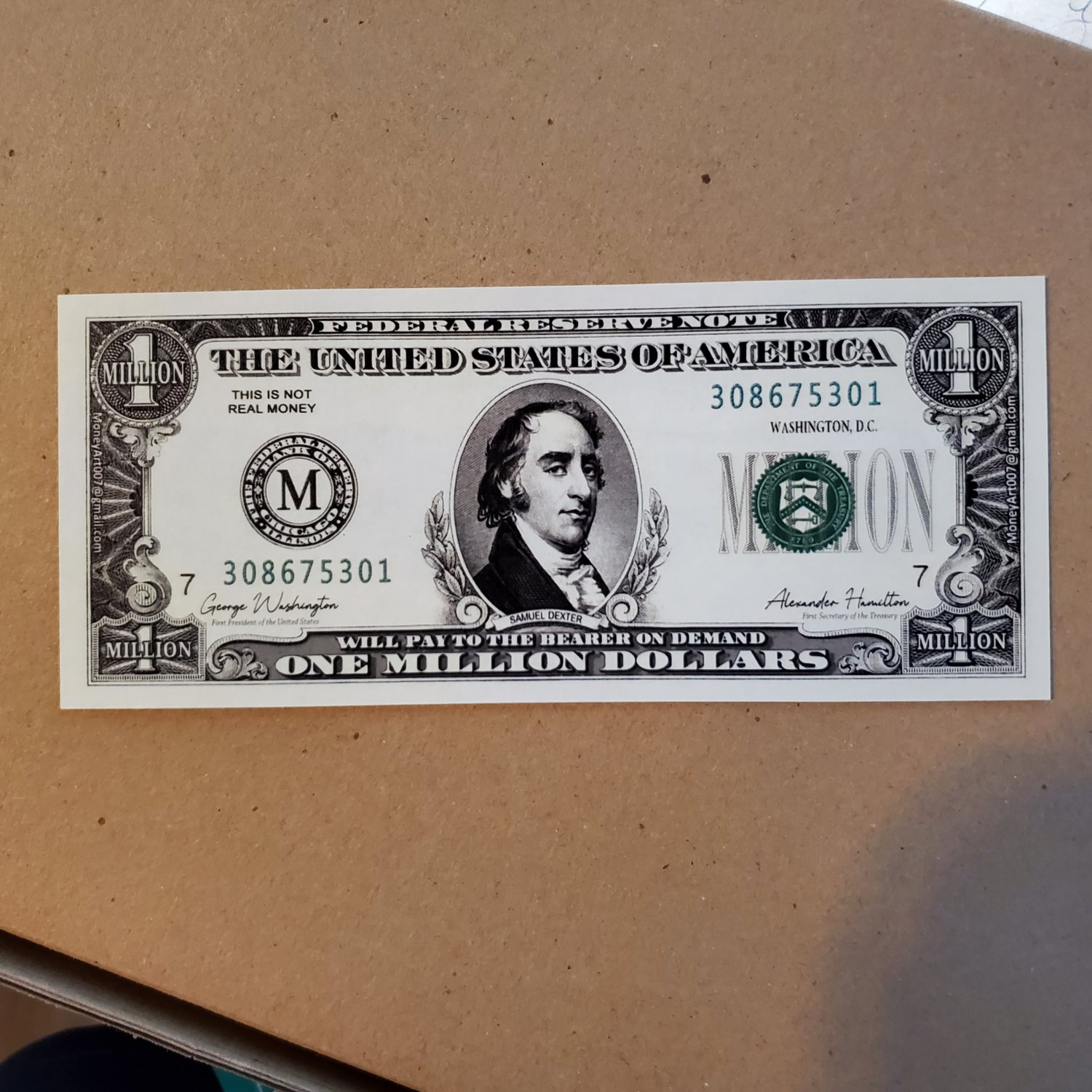 Million Dollar Bill - VISION BOARD