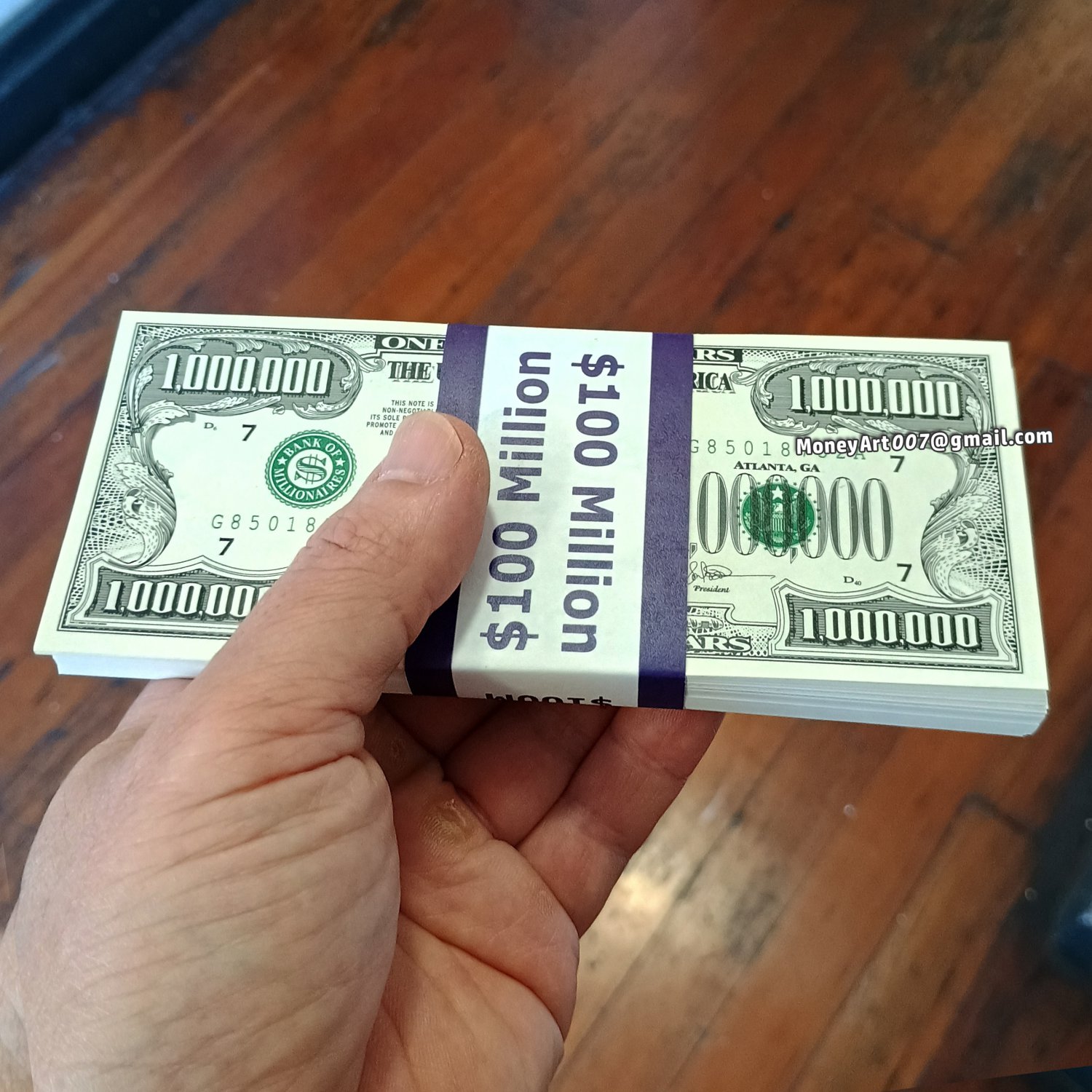 Stack of 100x Million Dollar Bills