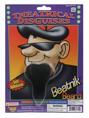 Beard Beatnik Goatee Black Costume