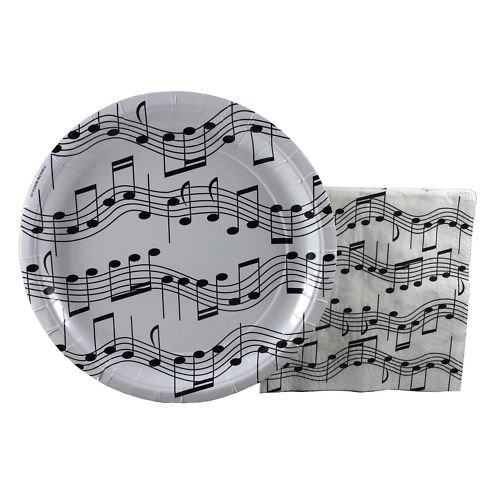 Music Notes Plates and Napkins Musical Party