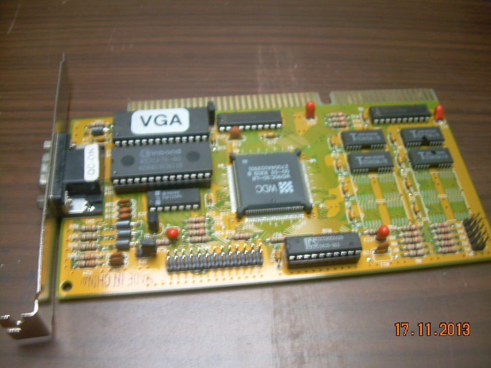 WDC Western Digital VGA ISA Video Card WD90C30-LR Chipset