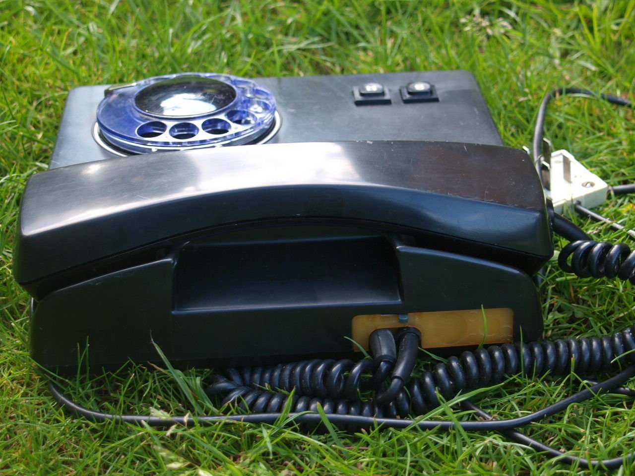 Vintage Soviet Russian USSR Rotary Dial Phone VEF TA-D Black Color Tested