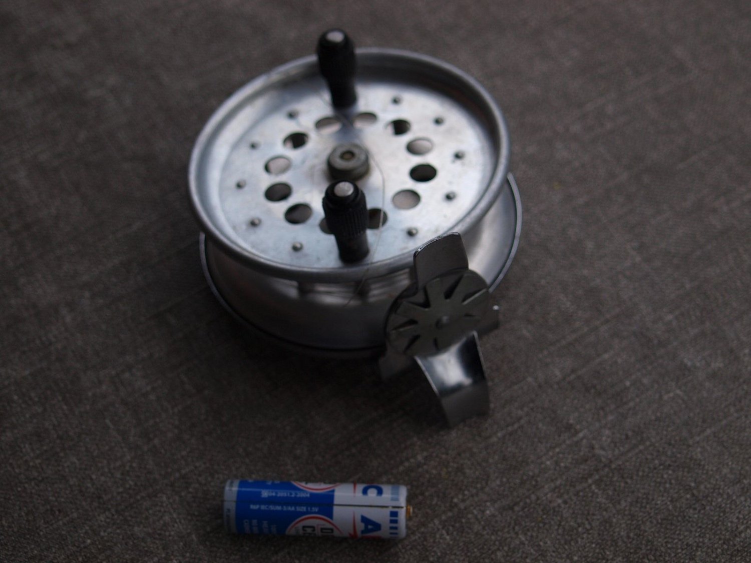 VINTAGE SOVIET USSR RUSSIAN UNIVERSAL ALL METAL DRUM FISHING REEL #48