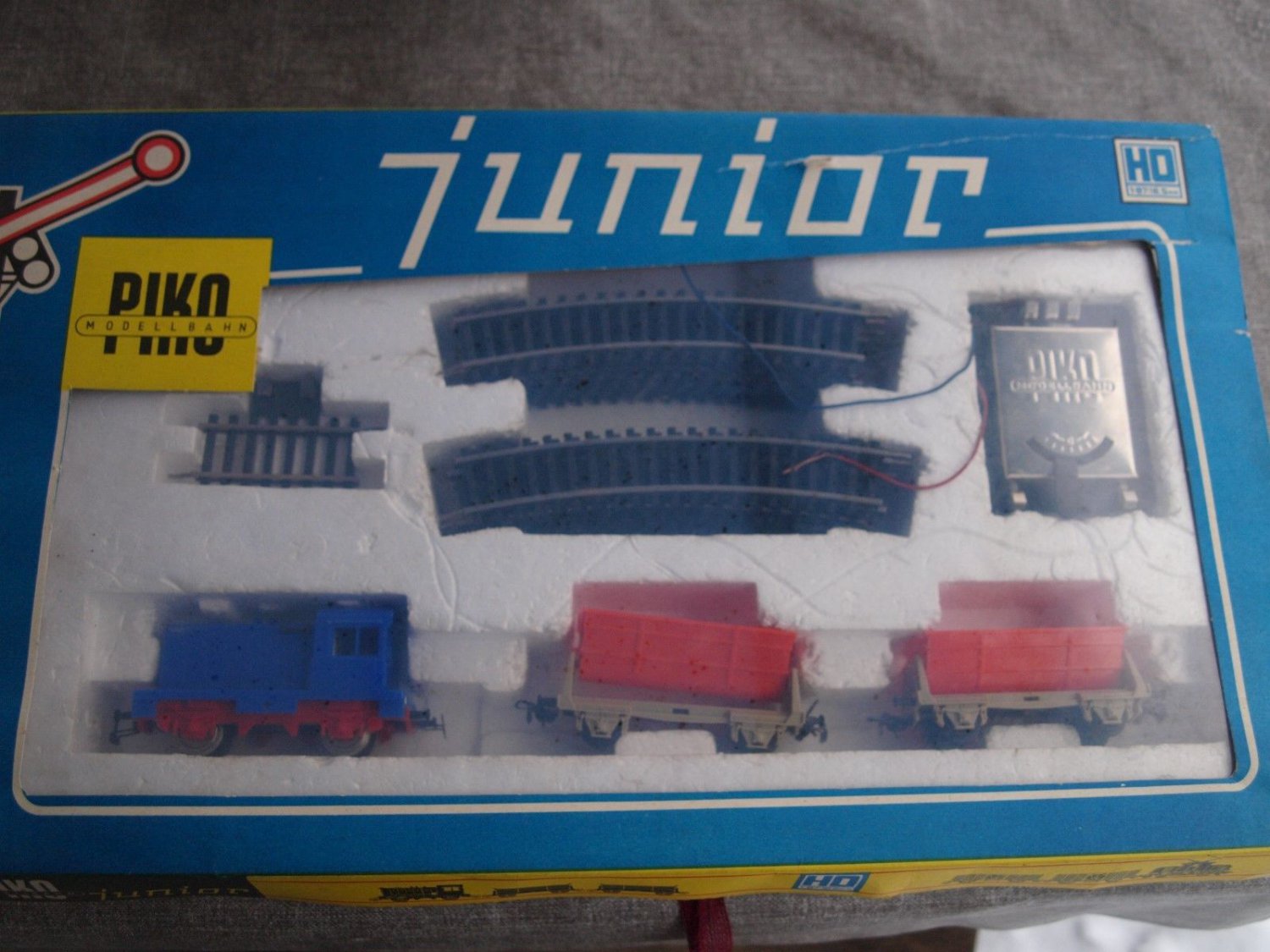 VINTAGE PIKO JUNIOR MODELLBAHN SCALE HO LOCOMOTIVE TRACK SET GDR EAST ...