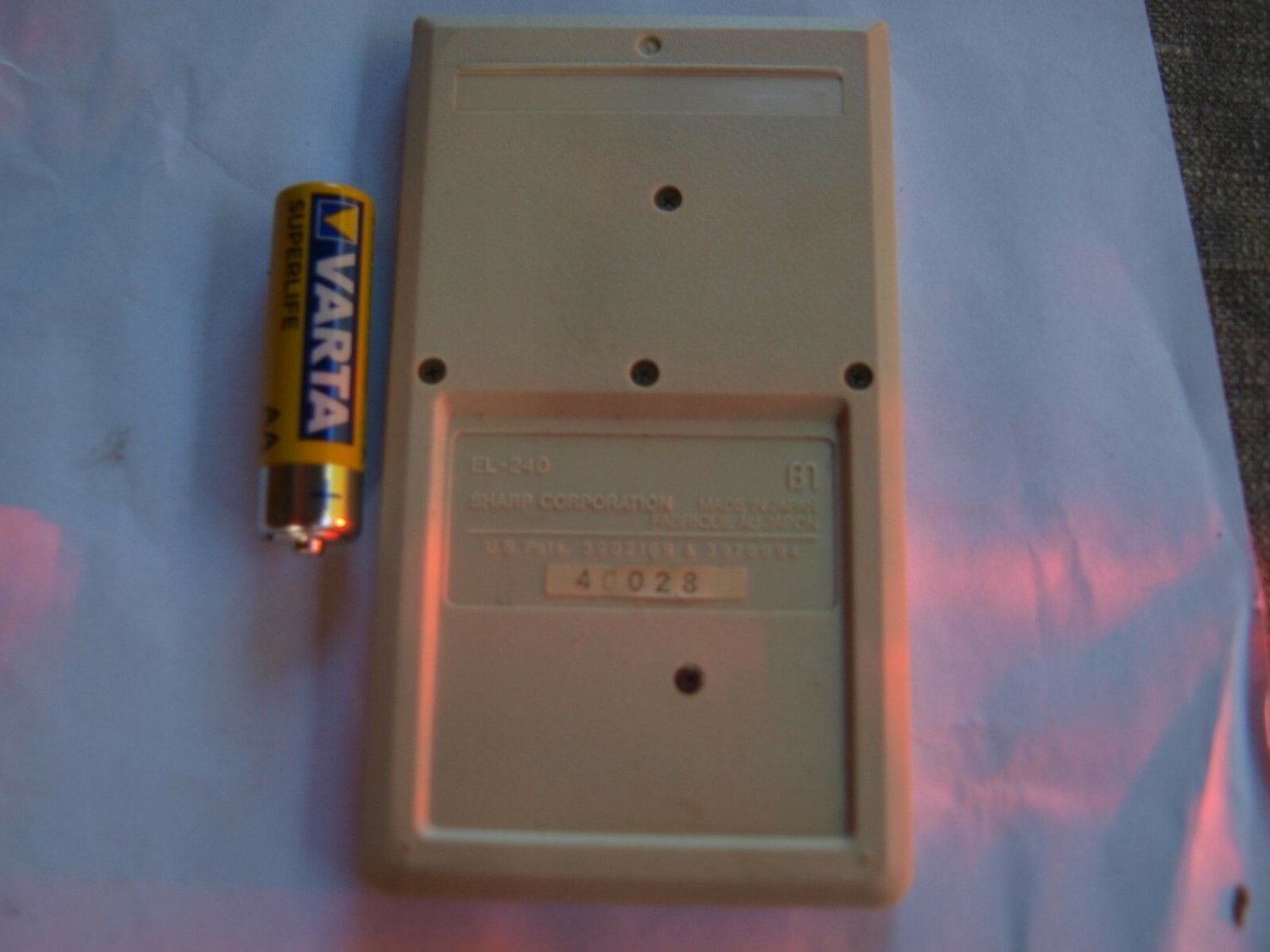 Vintage Sharp EL-240 Solar Electronic Calculator