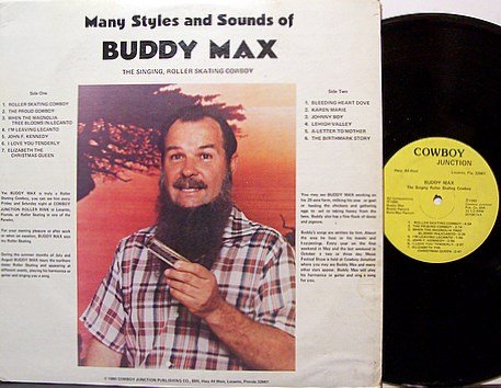 Max, Buddy - The Singing Roller Skating Cowboy - Vinyl LP Record ...