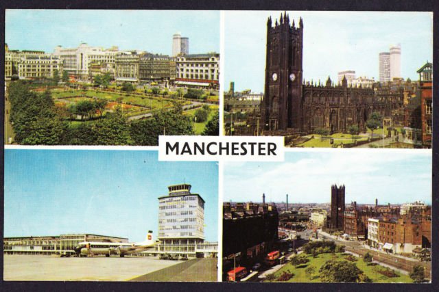 A5598APS UK MultiviewS Manchester postcard
