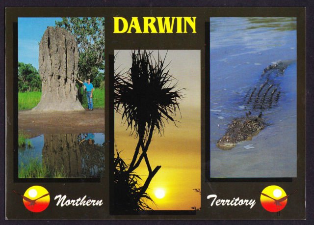 A1602 Australia NT Darwin Multiview postcard