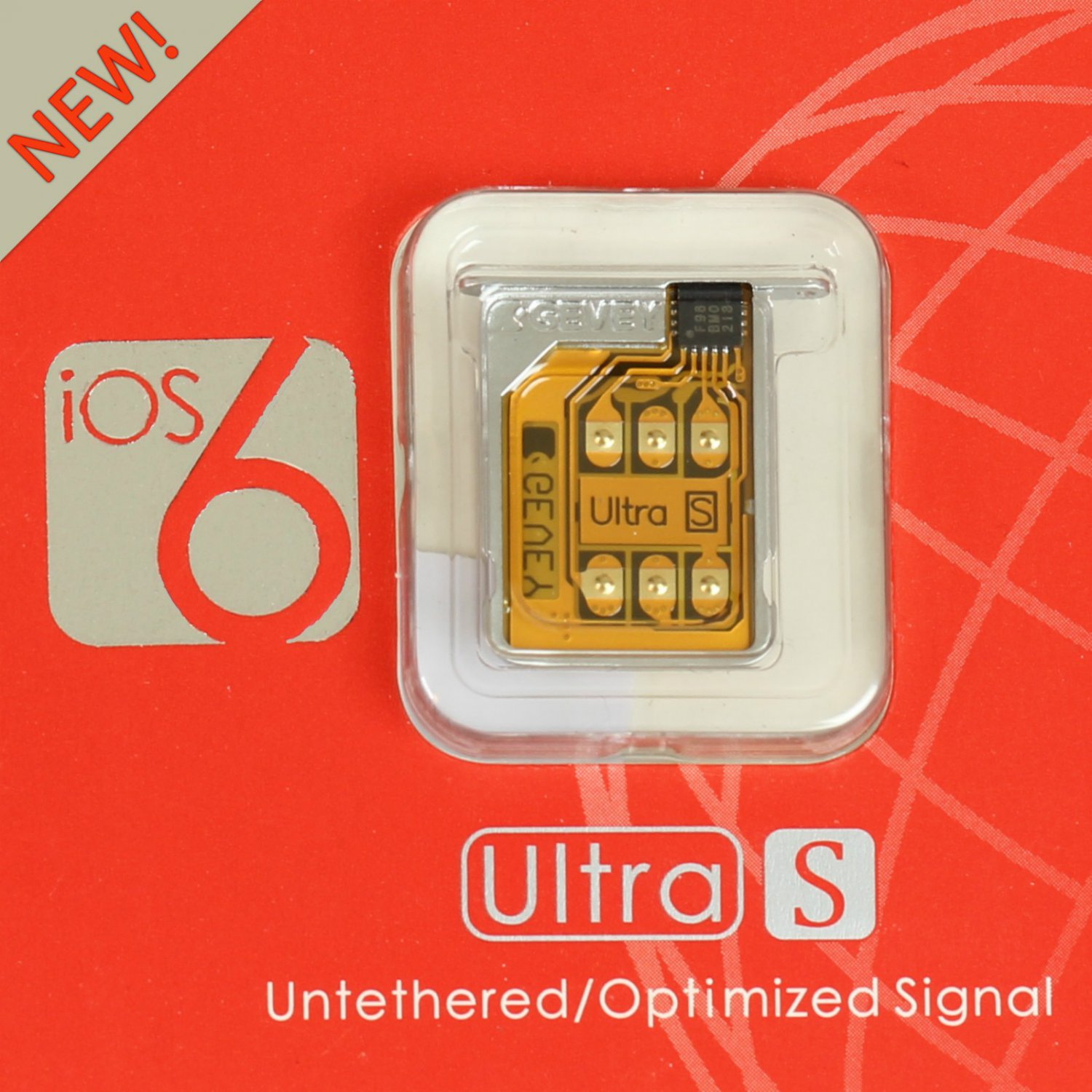 GEVEY ULTRA S UNLOCK Sim Card R-SIM AT&T / WORLD GSM iPhone 4S IOS 6 7 ...