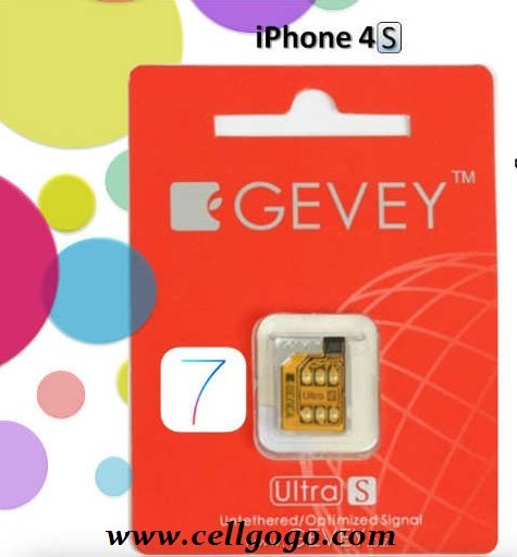 GEVEY ULTRA S UNLOCK Sim Card R-SIM AT&T / WORLD GSM iPhone 4S IOS 6 7 ...