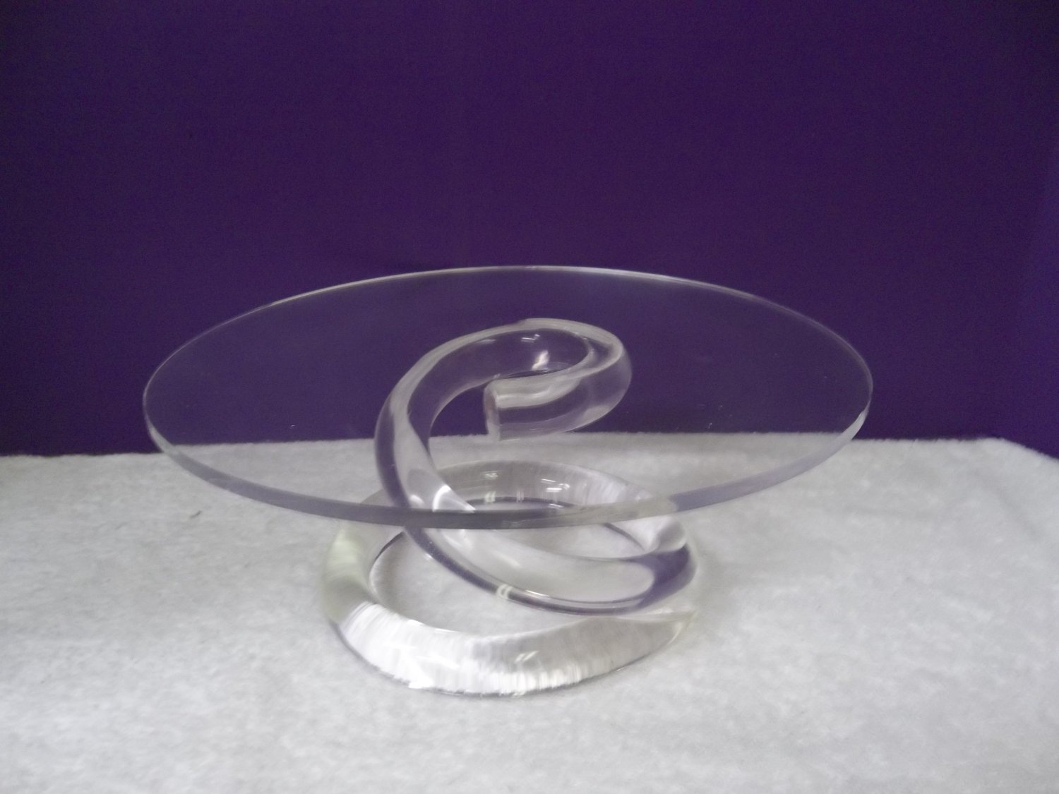 Vintage Mid Century Modern Dorothy Thorpe Style Lucite Acrylic Cake ...