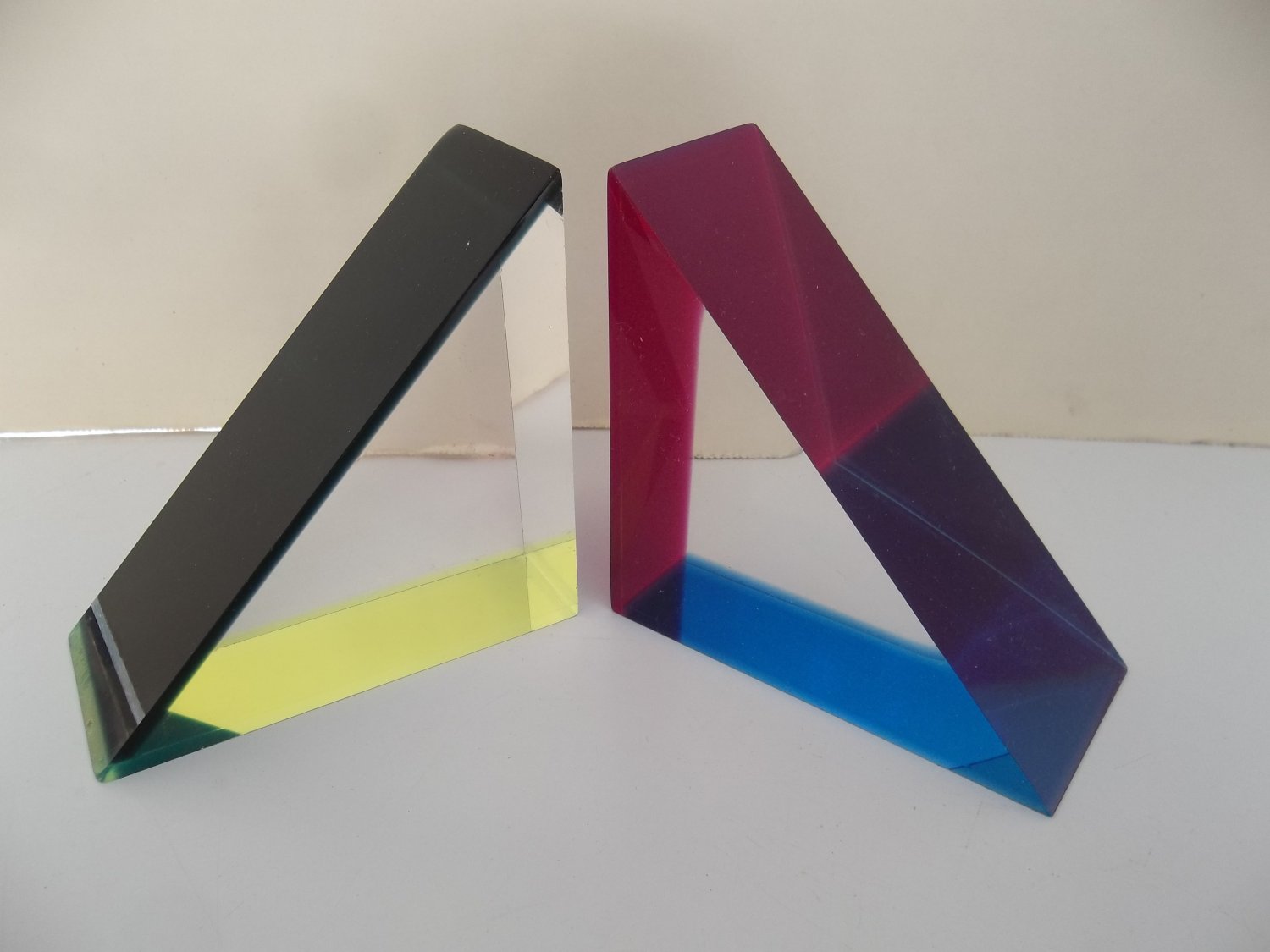 Vintage Modern Artist Vasa Mihich Cast Acrylic Lucite Prism Prismatic ...