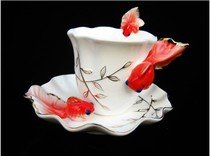 Goldfish Pottery and porcelain enamel bone porcelain coffee tea cup ...