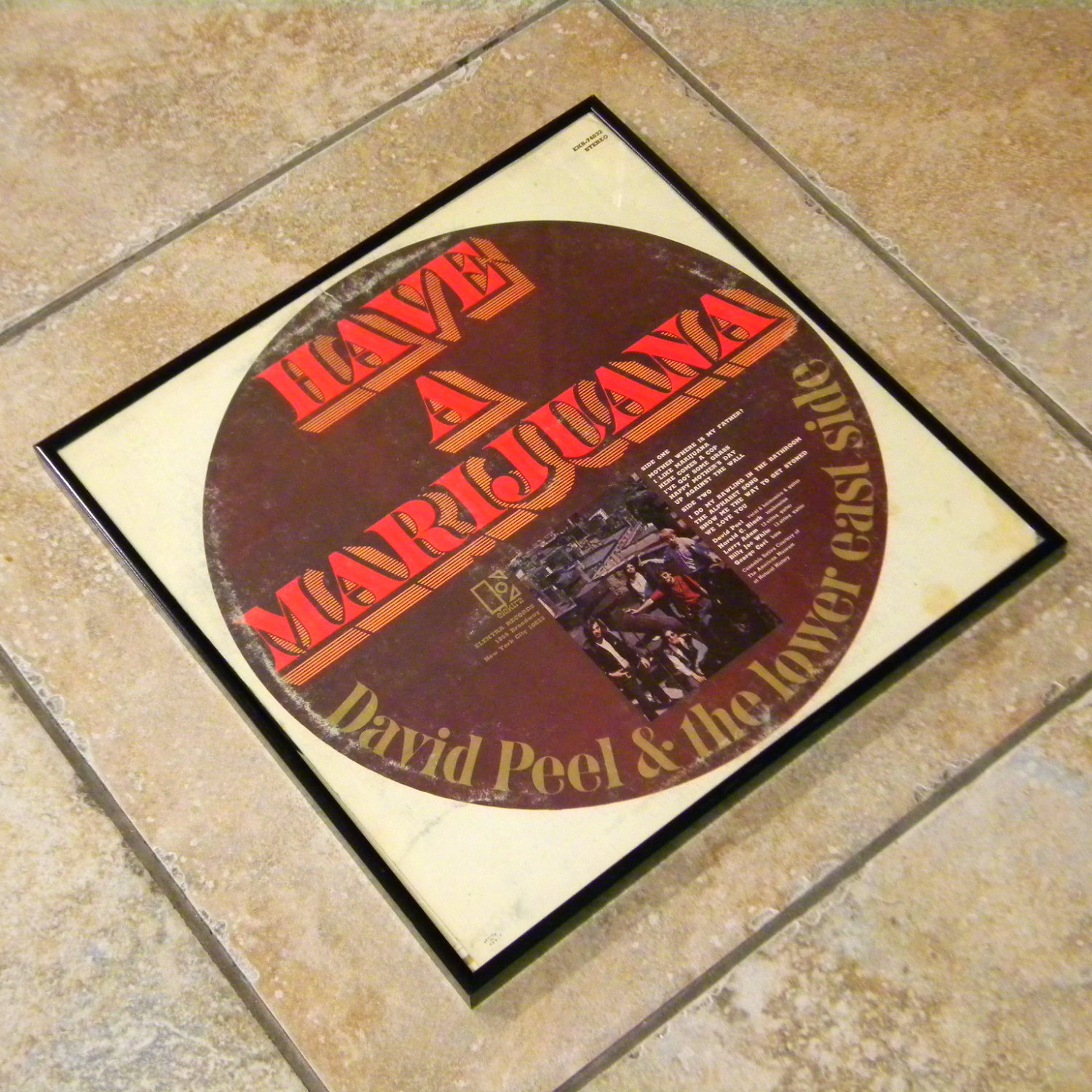 Have a Marijuana - David Peel & The Lower East Side - Framed Vintage ...