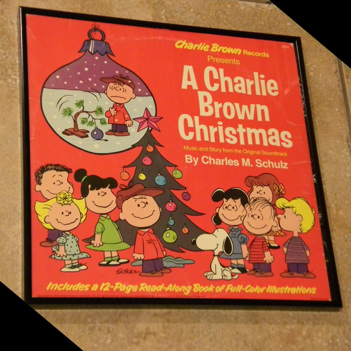 A Charlie Brown Christmas - Framed Vintage Record Album Cover – 0150