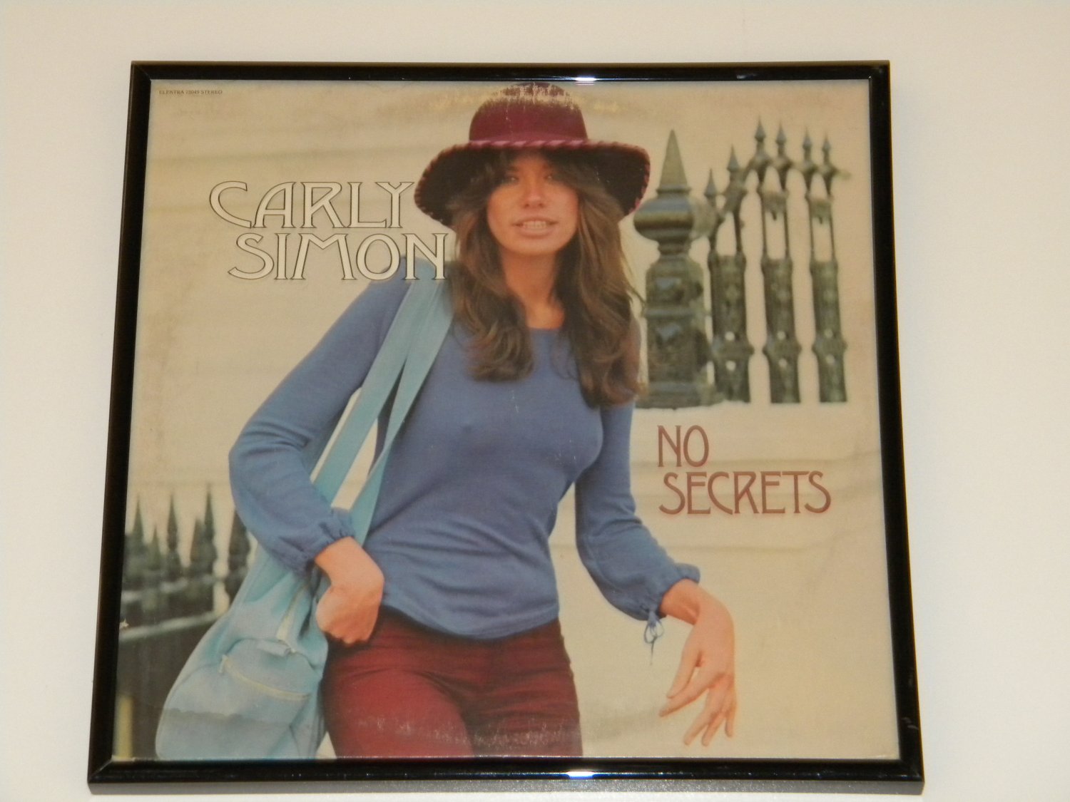 Carly Simon - No Secrets - Framed Vintage Record Album Cover – 0236
