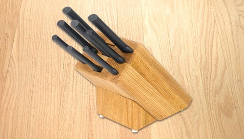Colossal Oak Block Set By Rada Cutlery