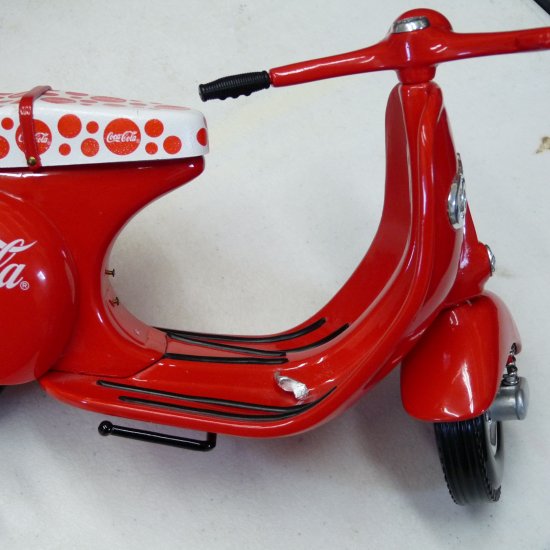 1995 Limited Edition Coca-Cola, Die Cast Metal Miniature Pedal Scooter
