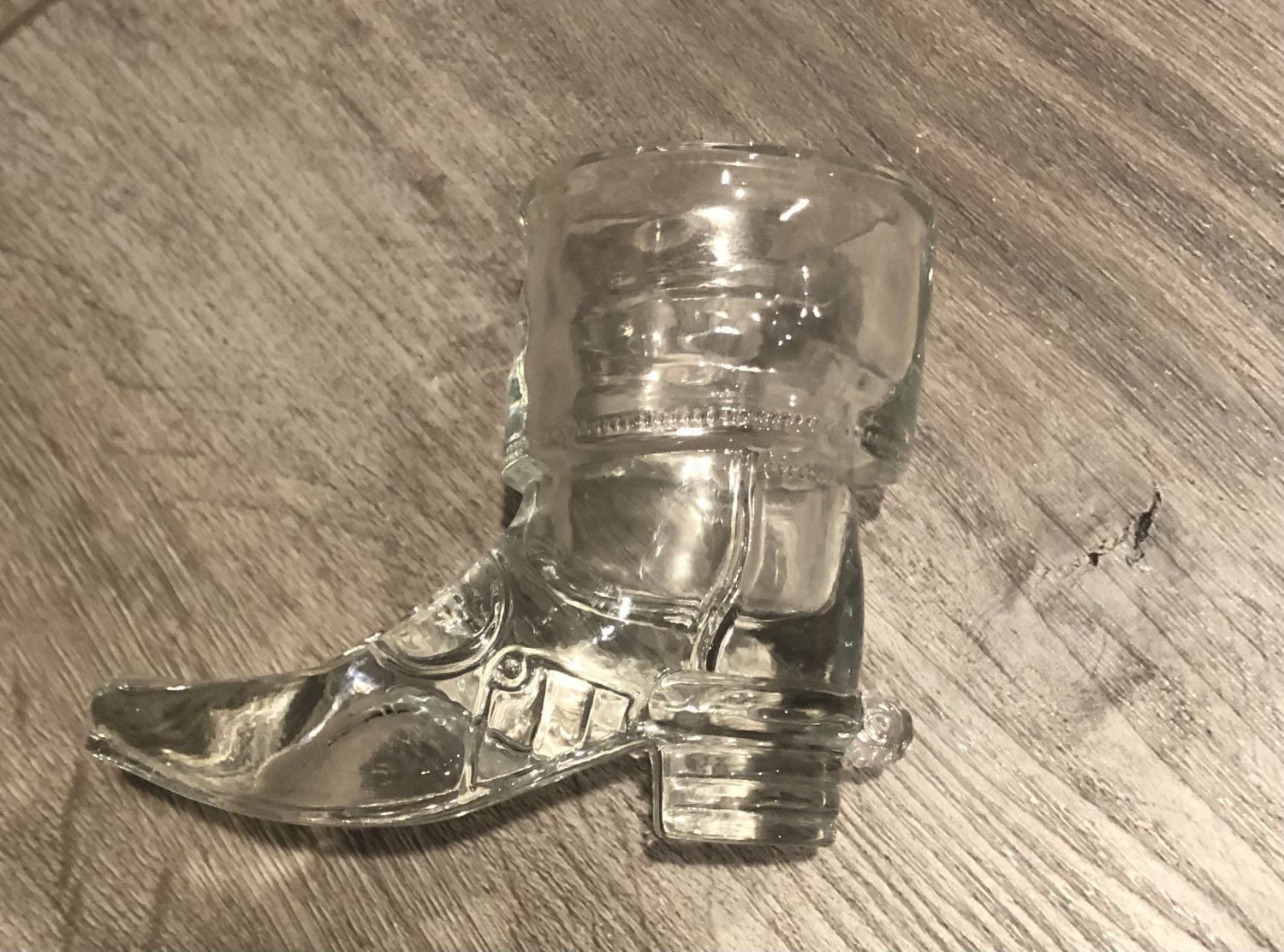 Mosser, Clear Glass Cowboy Boot with Spur #33