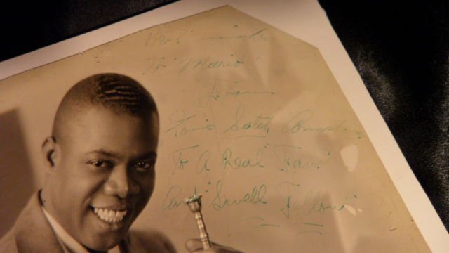 SIGNED Autographed 1920's Original Photo LOUIS ARMSTRONG (PSA/DNA)