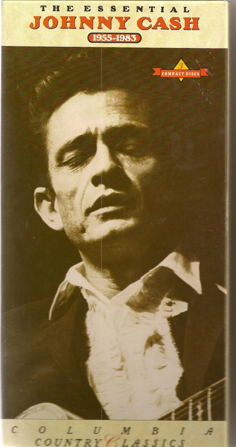 JOHNNY CASH THREE CD BOX SET THE ESSENTIAL 1955-1983