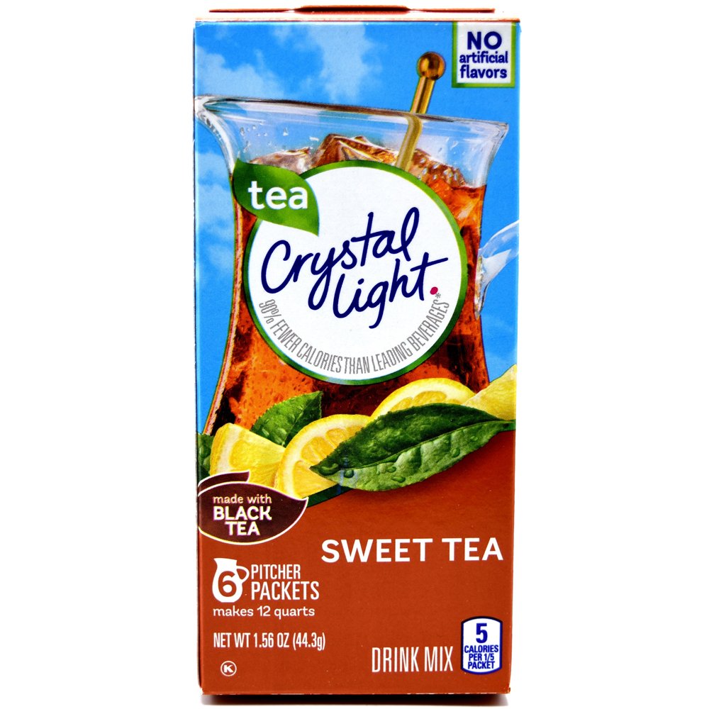 6 12-Quart Boxes Crystal Light Sweet Tea Drink Mix