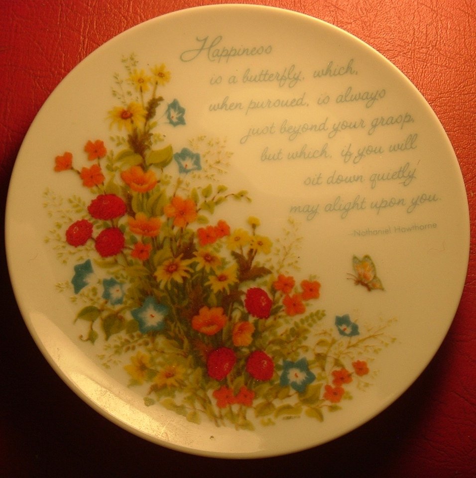 DECORATIVE PORCELAIN PLATE GIBSON GREETING CARDS JAPAN