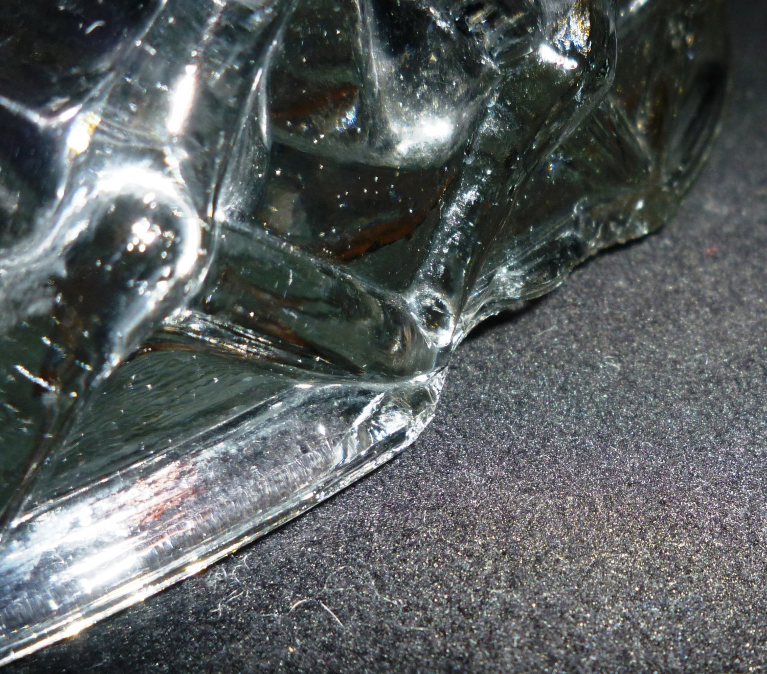 VINTAGE CUT CLEAR LEAD CRYSTAL GLASS DIVIDED DISH SILVERPLATE TRIM BOWL ...
