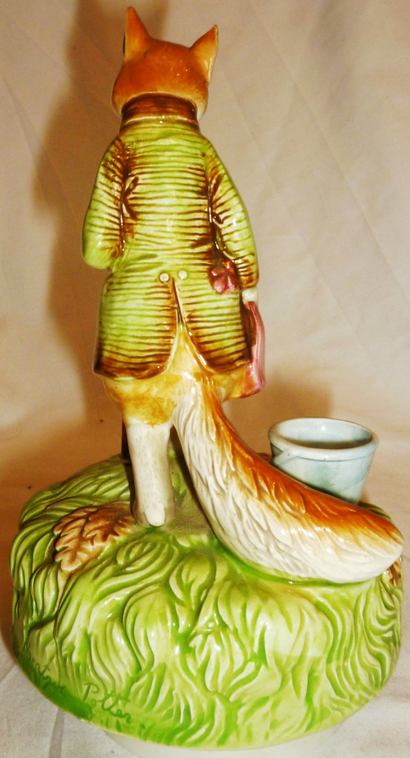 SCHMID ROTATING MUSIC BOX BEATRIX POTTER MR.FOX LOVELY FOX ENTERTAINER