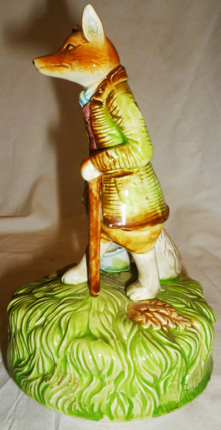 SCHMID ROTATING MUSIC BOX BEATRIX POTTER MR.FOX LOVELY FOX ENTERTAINER