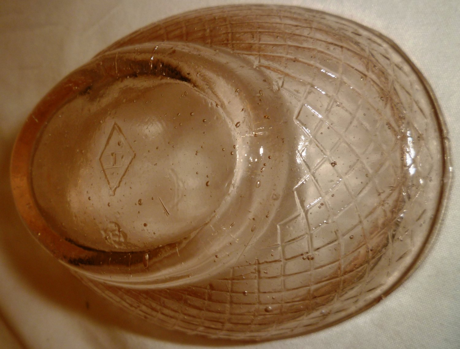 VINTAGE HEISEY LIGHT PINK GLASS SMALL CHICKEN HEN ON A NEST COVERED ...