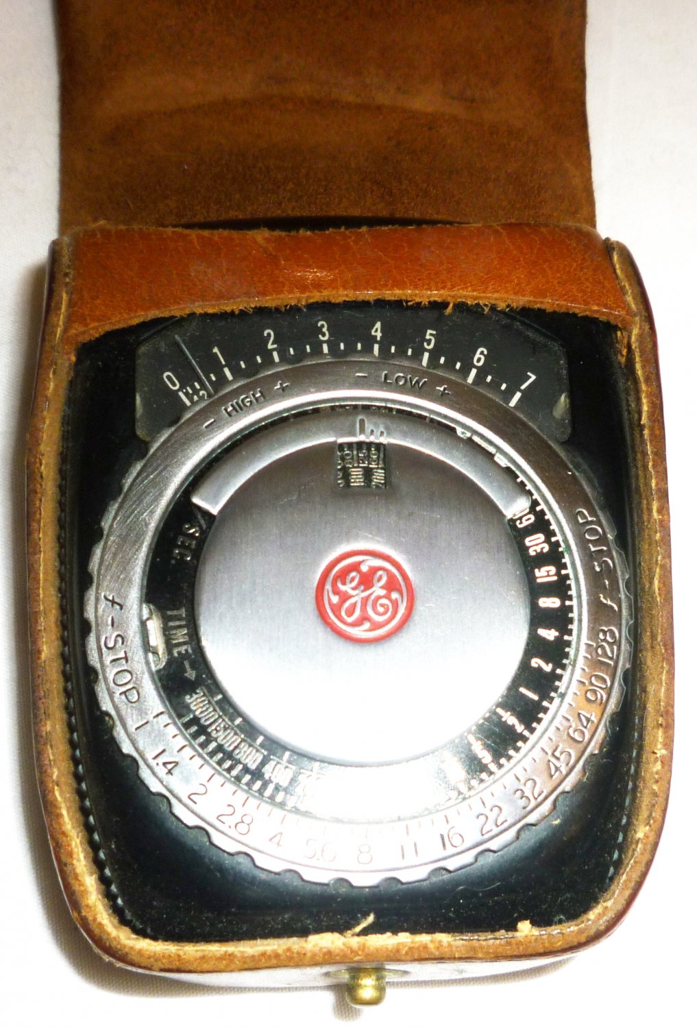 VINTAGE GE EXPOSURE METER PR2 LEATHER CASE