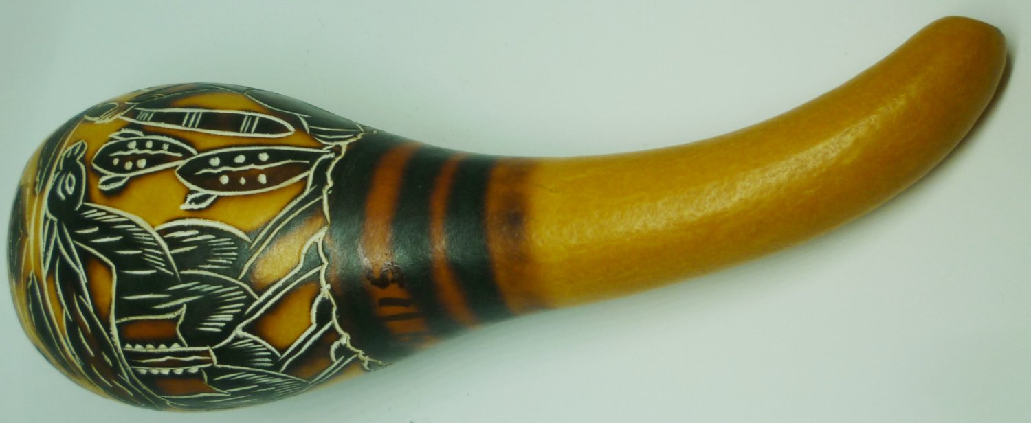 VINTAGE CUBAN FOLK PERCUSSION INSTRUMENT MARACAS WOODEN RATTLE
