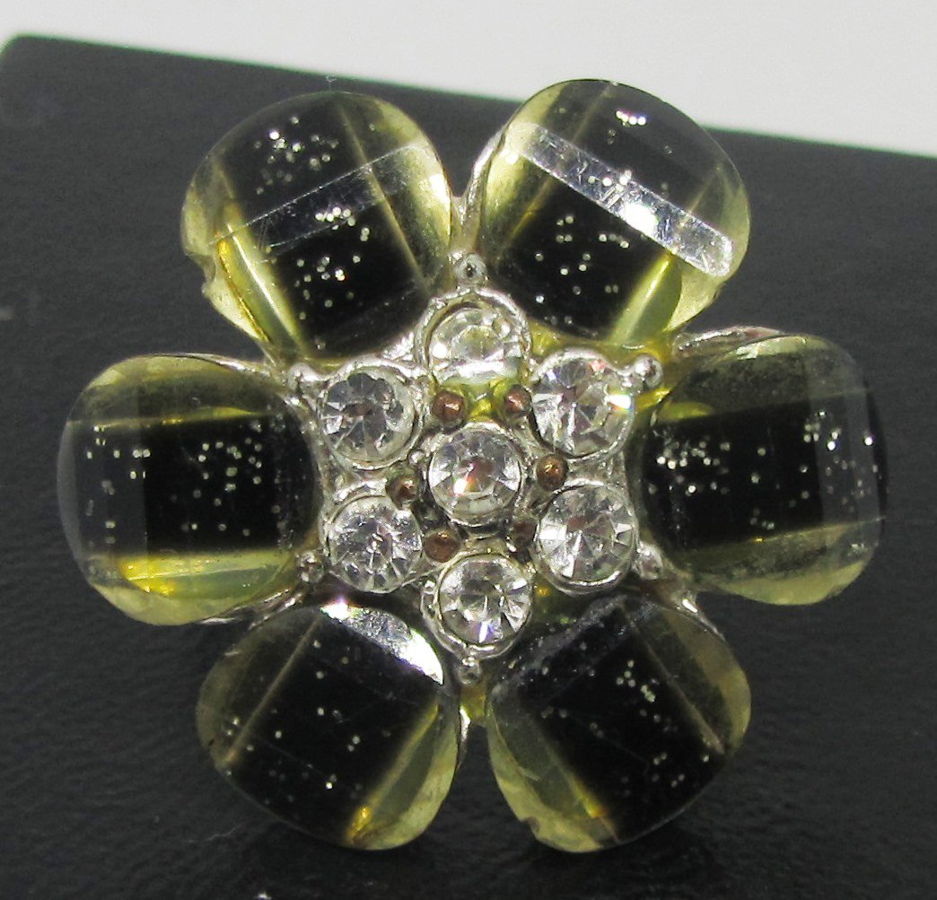 FASHION JEWELRY FLOWER RHINESTONES RING