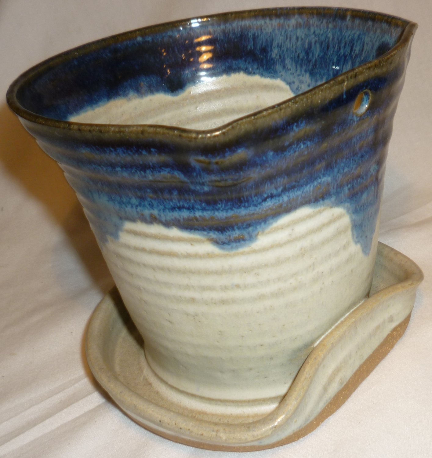 STUDIO POTTERY ALATORIA HAND THROWN STONEWARE POTTERY PLANTER & BUILD ...