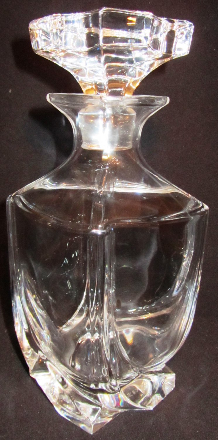 STUNNING SEVRES CRYSTAL FRANCE Cristal de Sèvres BLOCK CRYSTAL WHISKEY ...
